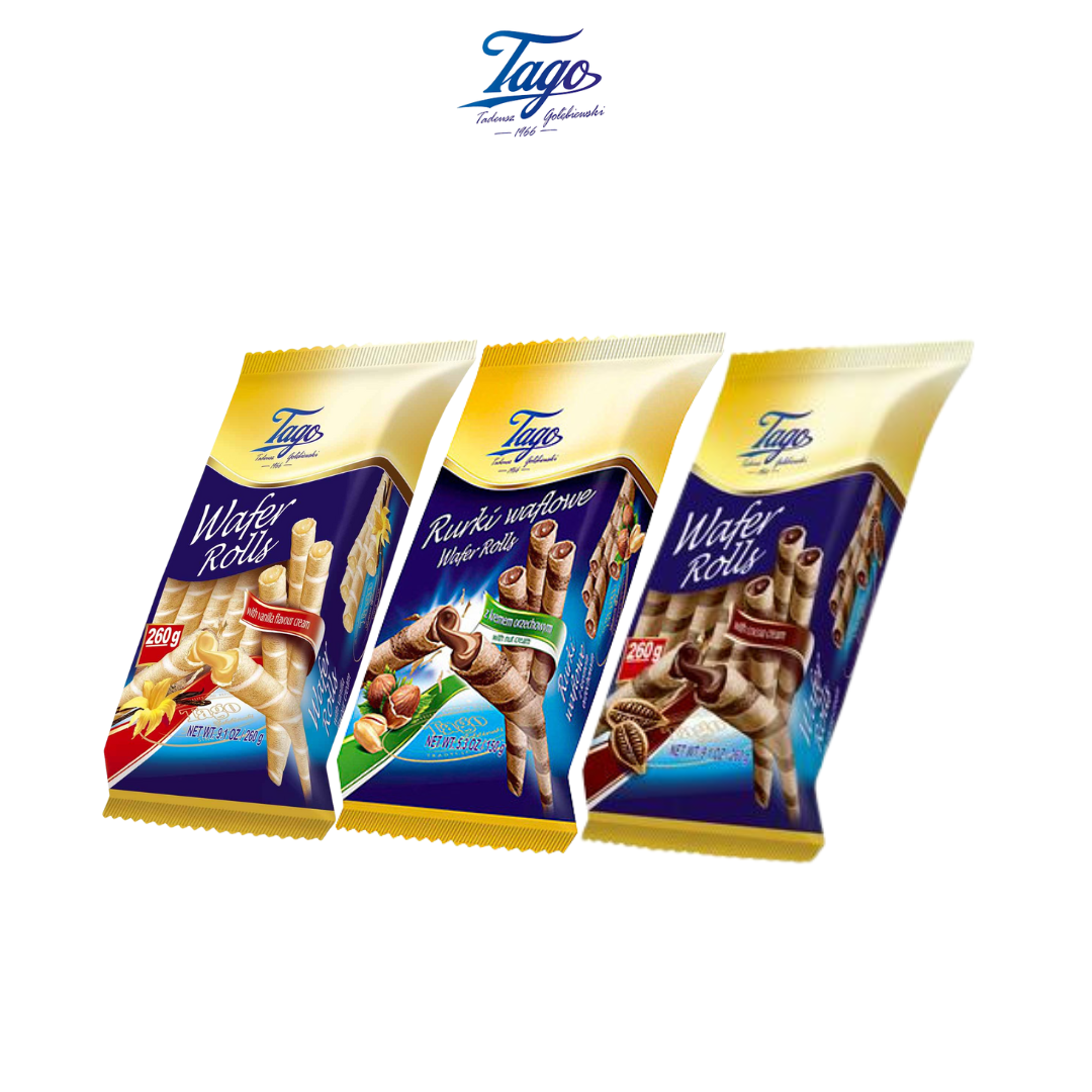 Tago Wafer Rolls - 3 Flavours (260g) – Watan Superstore