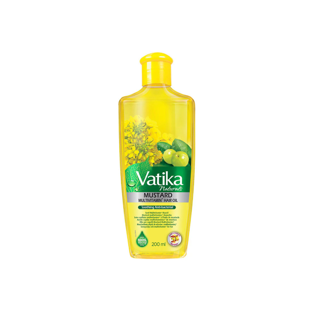 Vatika Naturals Multivitamin Mustard Hair Oil 200ml – Watan Superstore