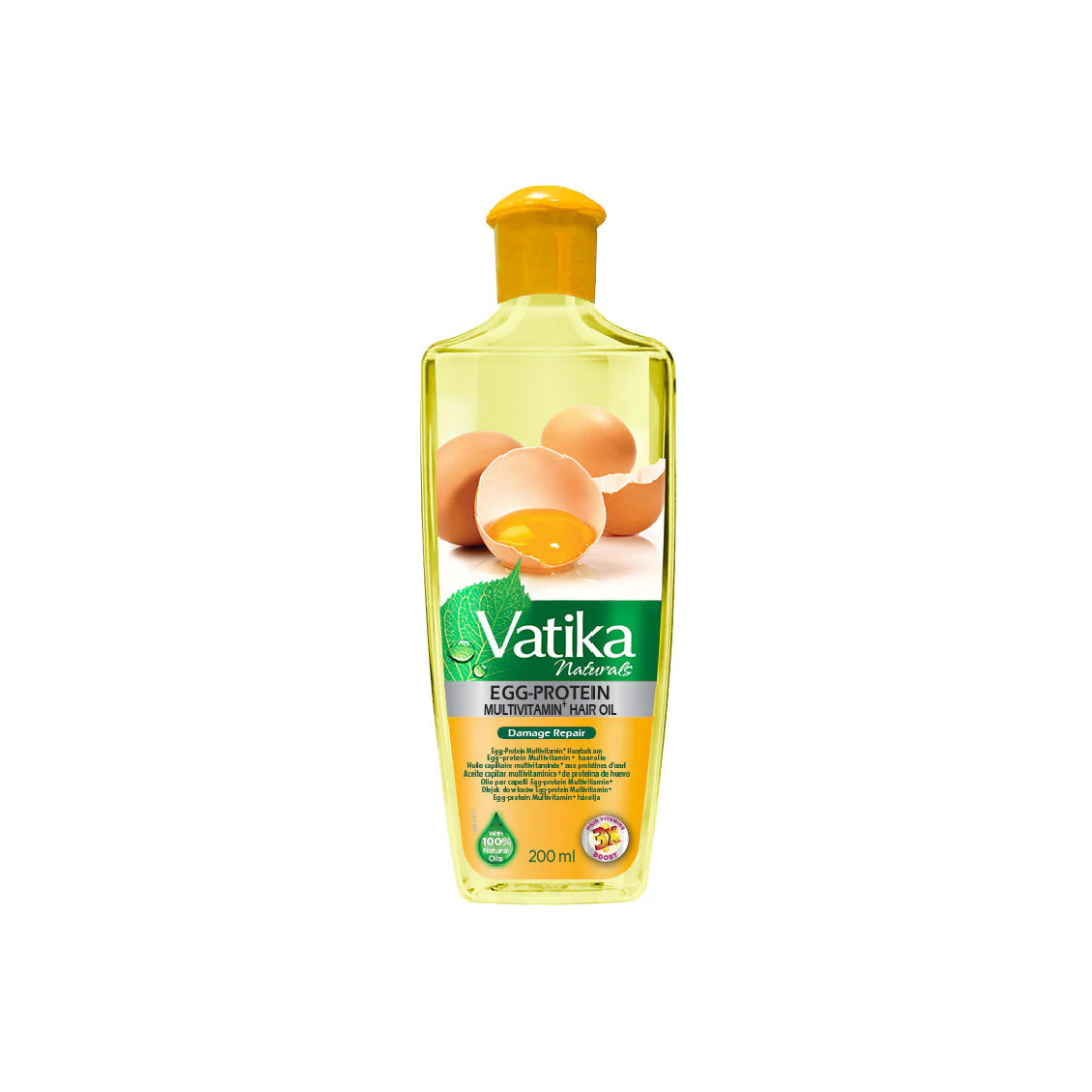 Vatika Naturals Multivitamin Egg Protein Hair Oil 200ml – Watan Superstore