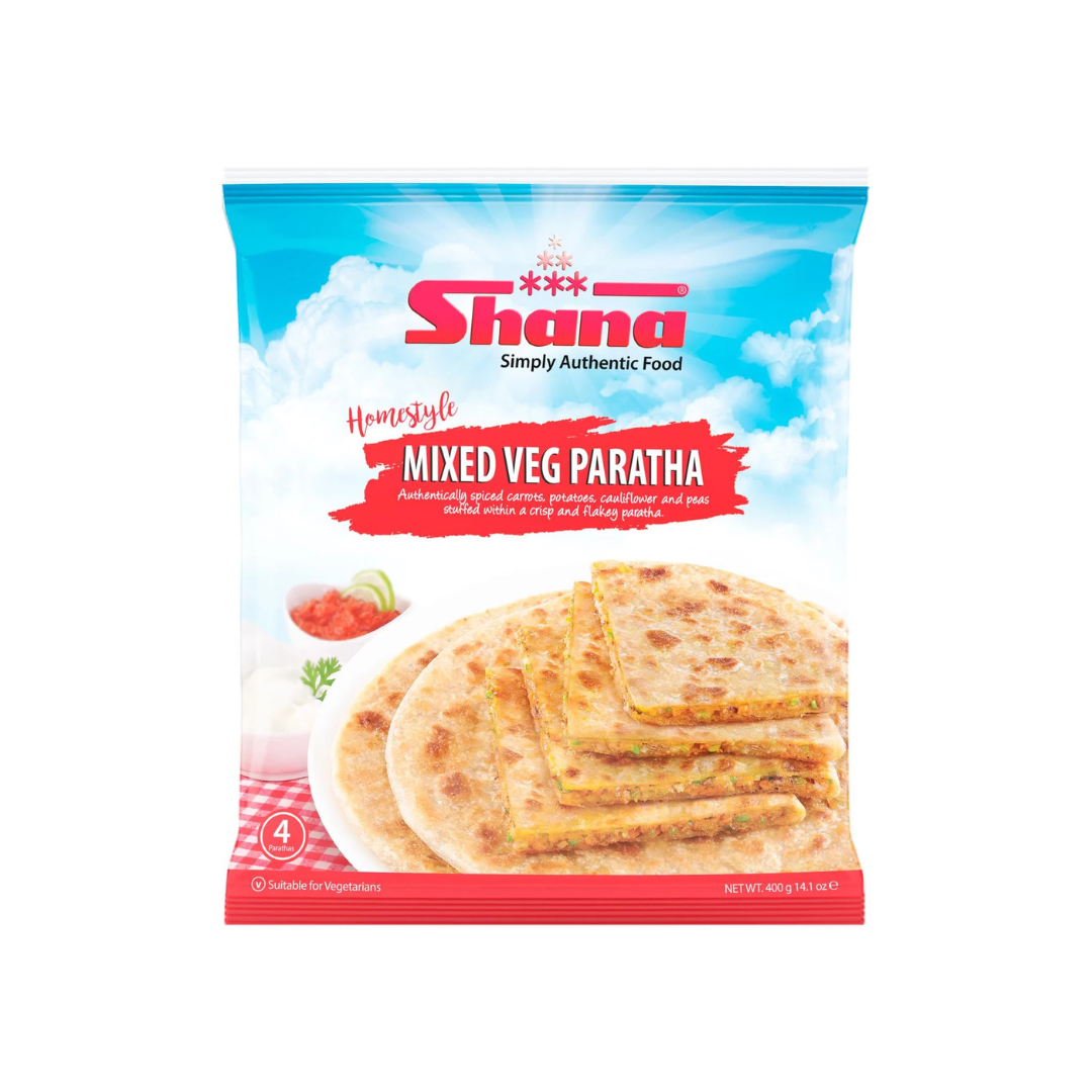 Shana 4 Pack Mixed Vegetable Paratha 400g – Watan Superstore