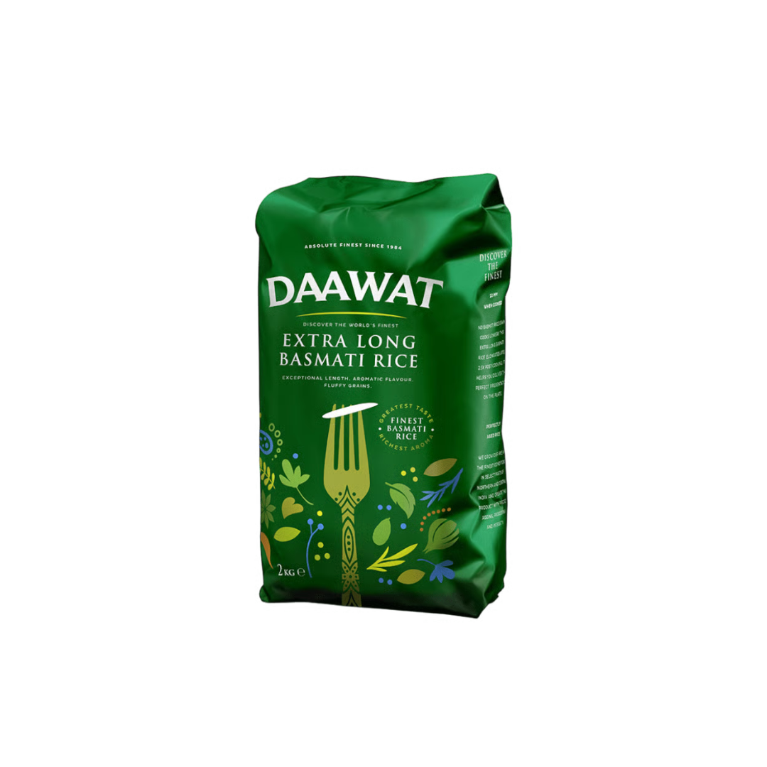Dawat Extra Long Basmati Rice 2kg – Watan Superstore