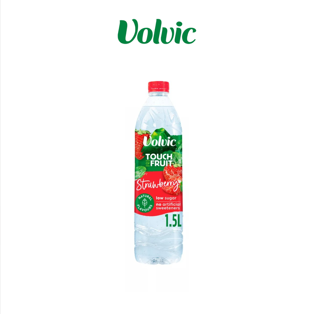 Volvic Touch of Fruit Sugar Free strawberry Natural Flavoured Water 1 ...